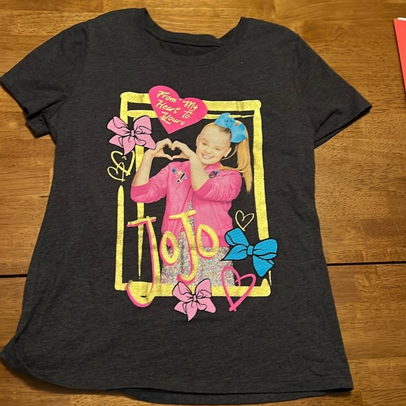 JoJo Siwa | Shirts & Tops | Jojo Siwa Dark Gray Tshirt Size 416 | Poshmark